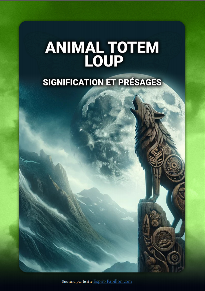Livre Offert - ANIMAL TOTEM LOUP : Signification et Présages